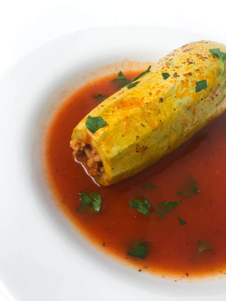 Lebanese Stuffed Kousa Squash - The Lemon Bowl®