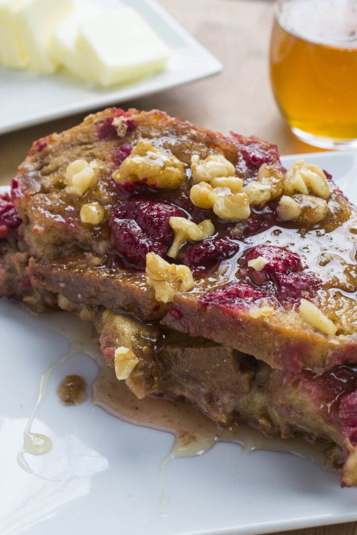 Baked Apple Raspberry French Toast - The Lemon Bowl®