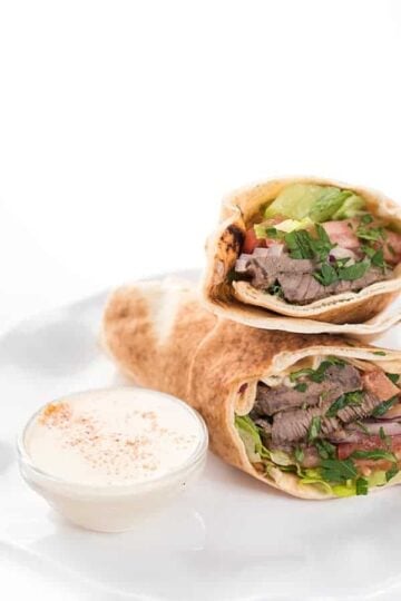 Beef Shawarma Pitas with Tahini Dipping Sauce - The Lemon Bowl®