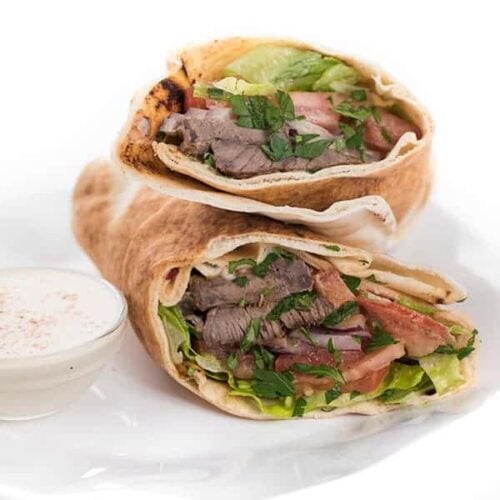 Beef Shawarma Pitas with Tahini Dipping Sauce - The Lemon Bowl®