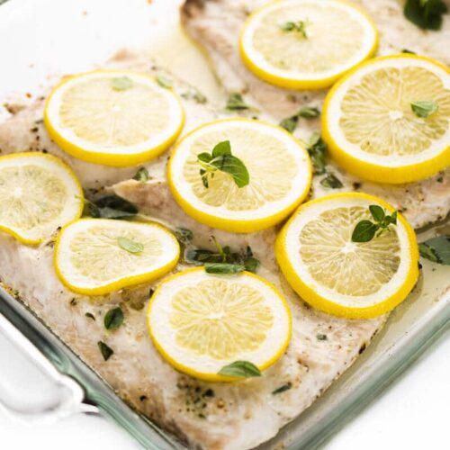 Lemon Butter Baked White Fish - The Lemon Bowl®