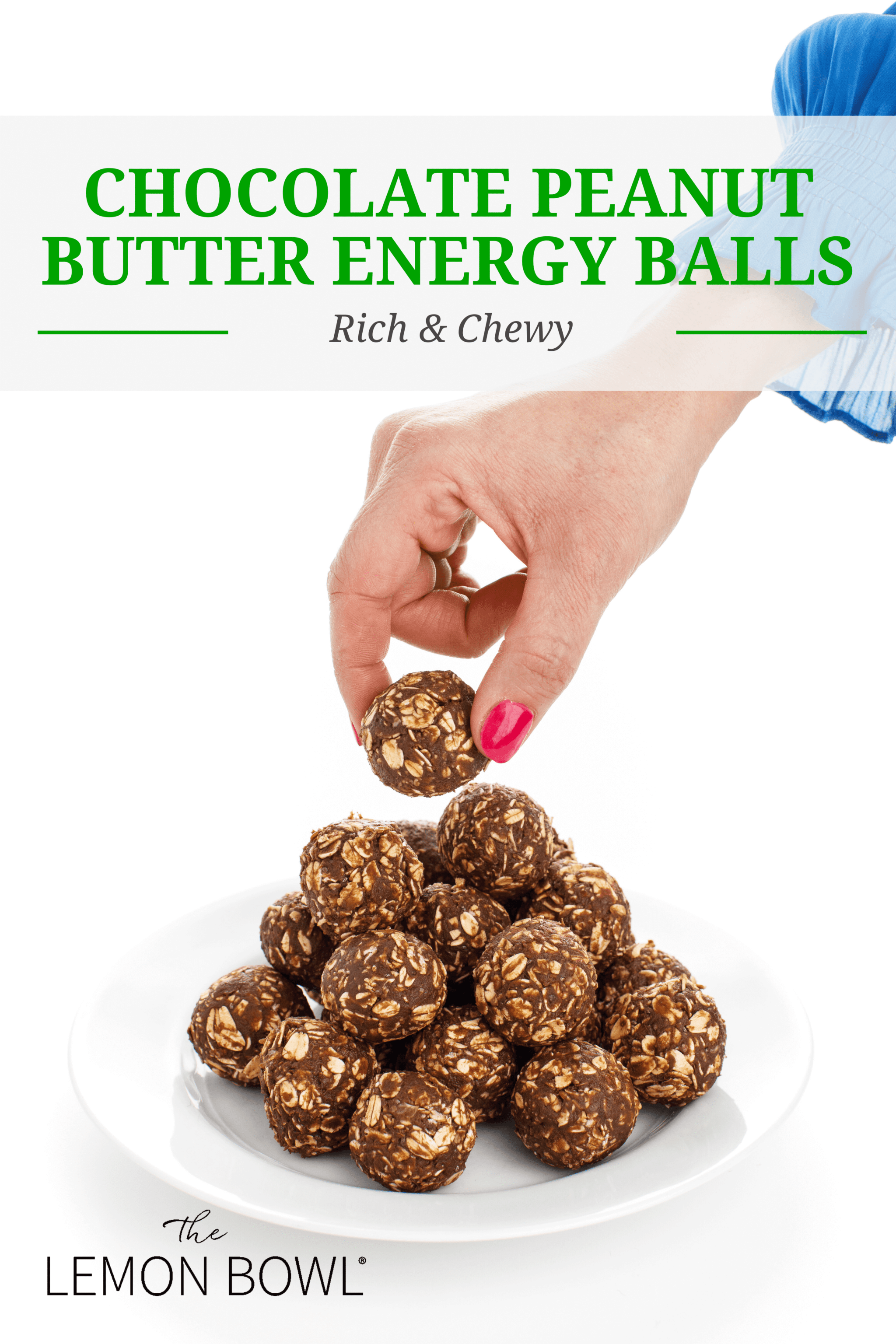 Chocolate Peanut Butter Energy Balls - The Lemon Bowl®