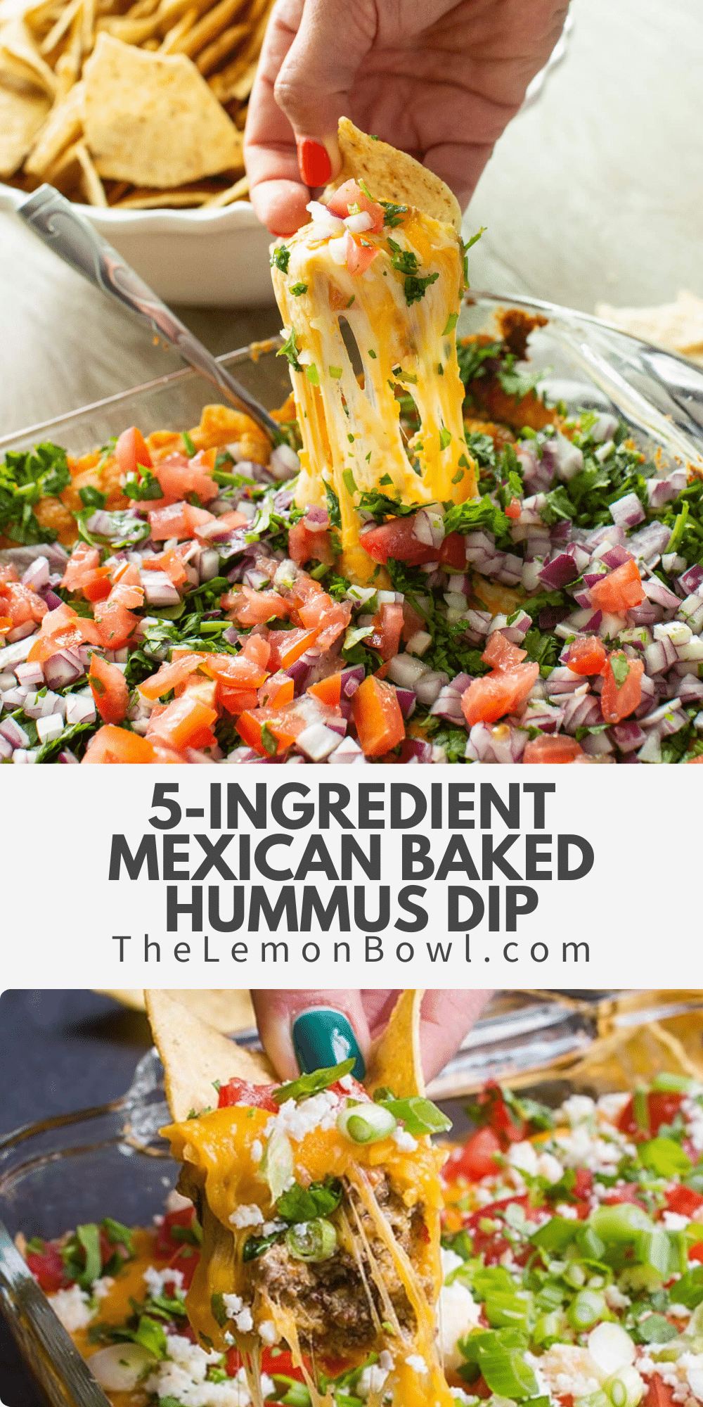 Mexican Layered Hummus Dip - The Lemon Bowl®