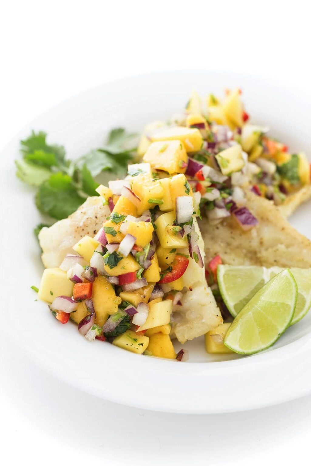 Baked Fish Tacos with Mango Salsa - The Lemon Bowl®
