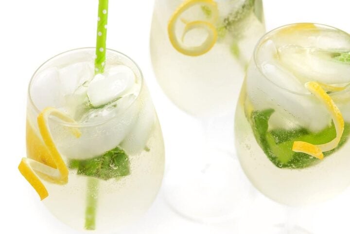 Lemon Basil White Wine Spritzer - The Lemon Bowl®