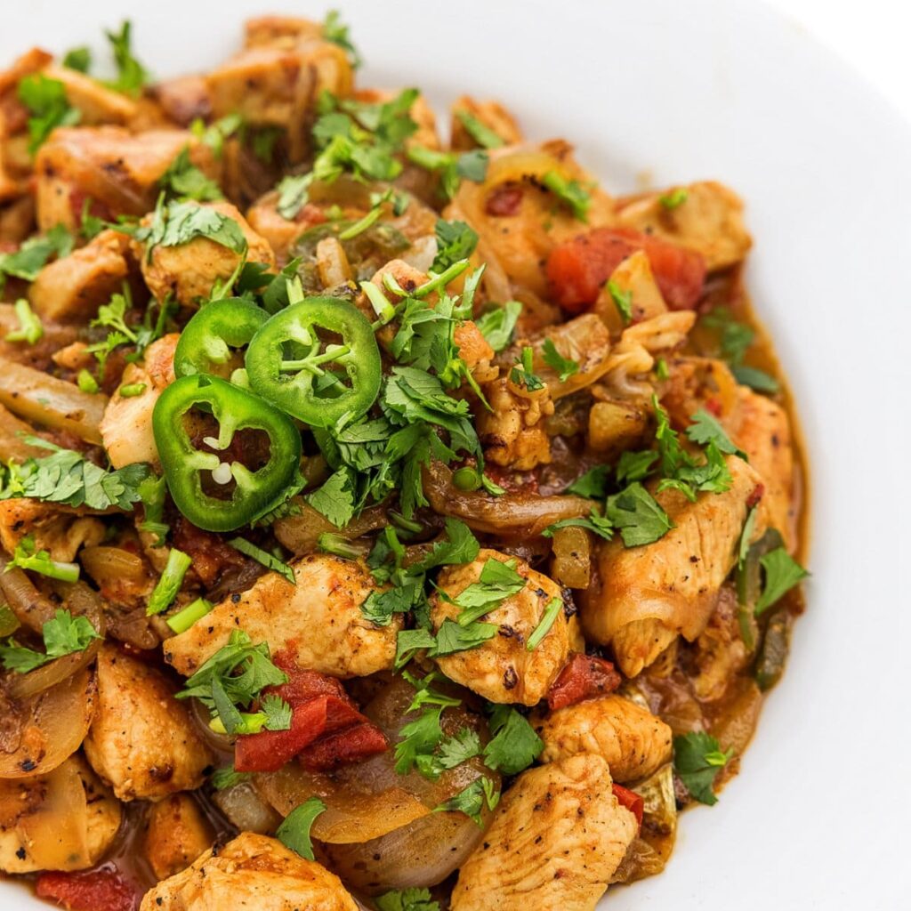 Spicy Chicken Sauté with Jalapeño - The Lemon Bowl