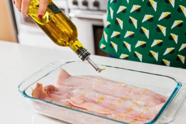 Lebanese Baked Fish with Tahini Sauce and Toasted Pine Nuts - The Lemon ...