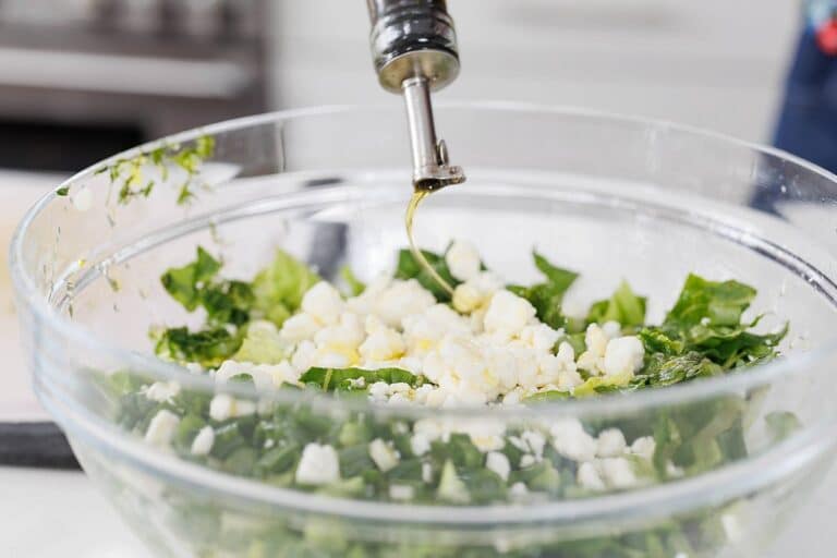 Greek Herb Salad with Feta - The Lemon Bowl