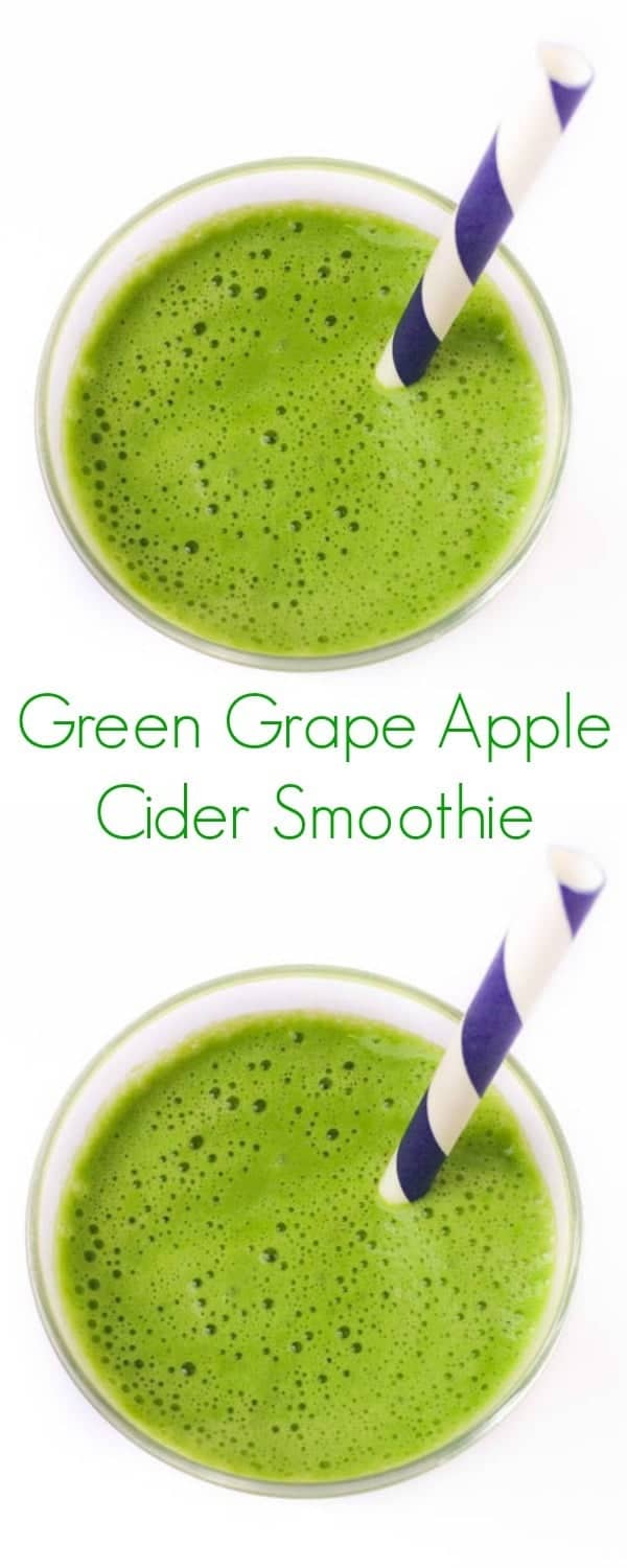 Green Grape Apple Cider Smoothie - The Lemon Bowl®