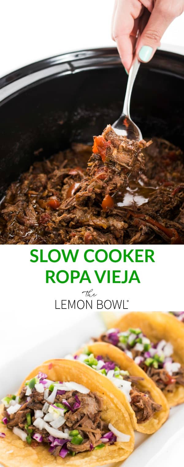 Slow Cooker Ropa Vieja - The Lemon Bowl®