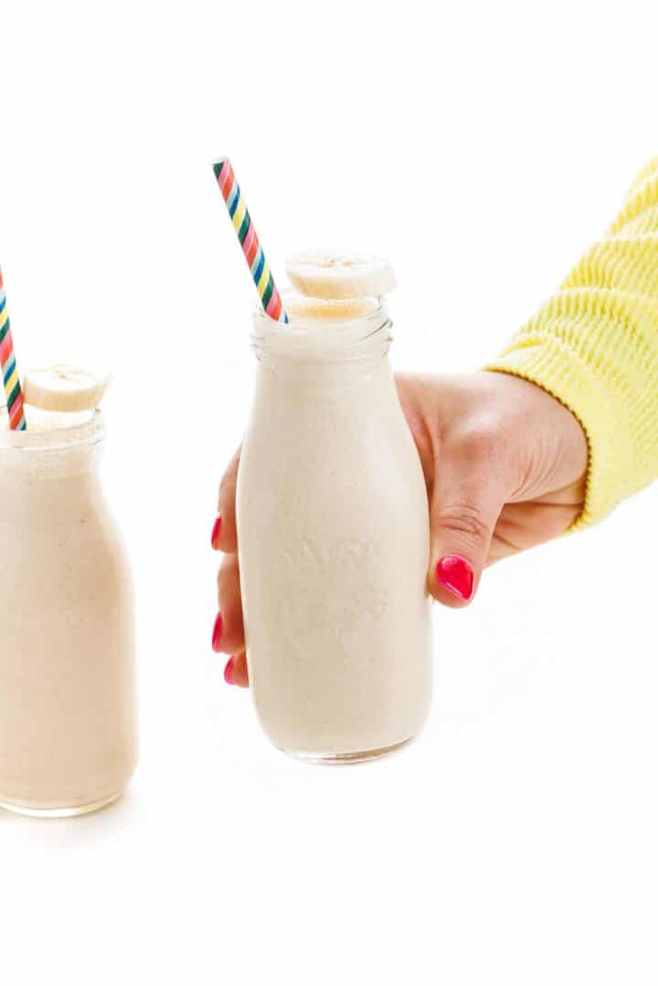 Peanut Butter Banana Oatmeal Smoothie - The Lemon Bowl®