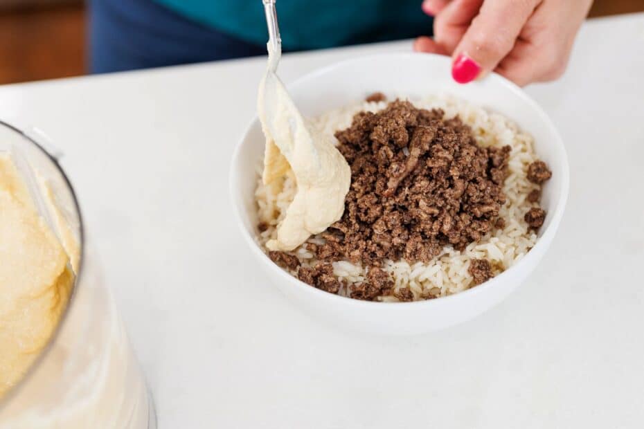 Lebanese Rice Bowls with Hummus - The Lemon Bowl