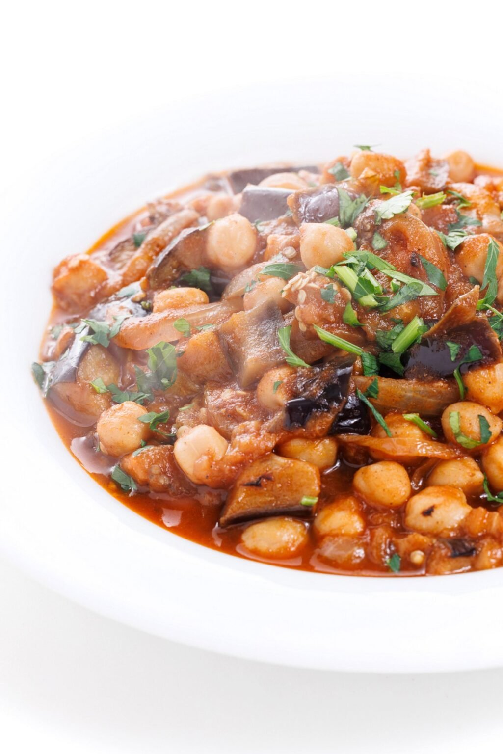 Lebanese Eggplant and Chickpea Stew - The Lemon Bowl