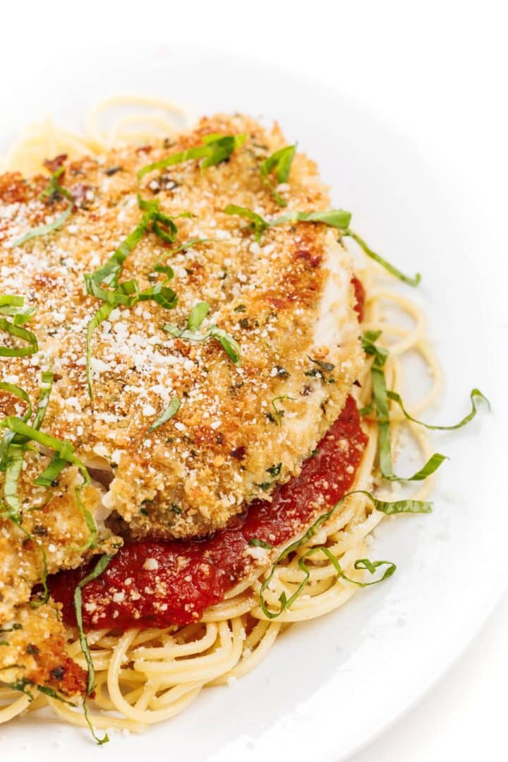 Oven Baked Chicken Parmesan - The Lemon Bowl