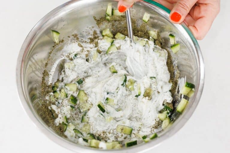 Lebanese Laban Cucumber Yogurt Sauce - The Lemon Bowl®