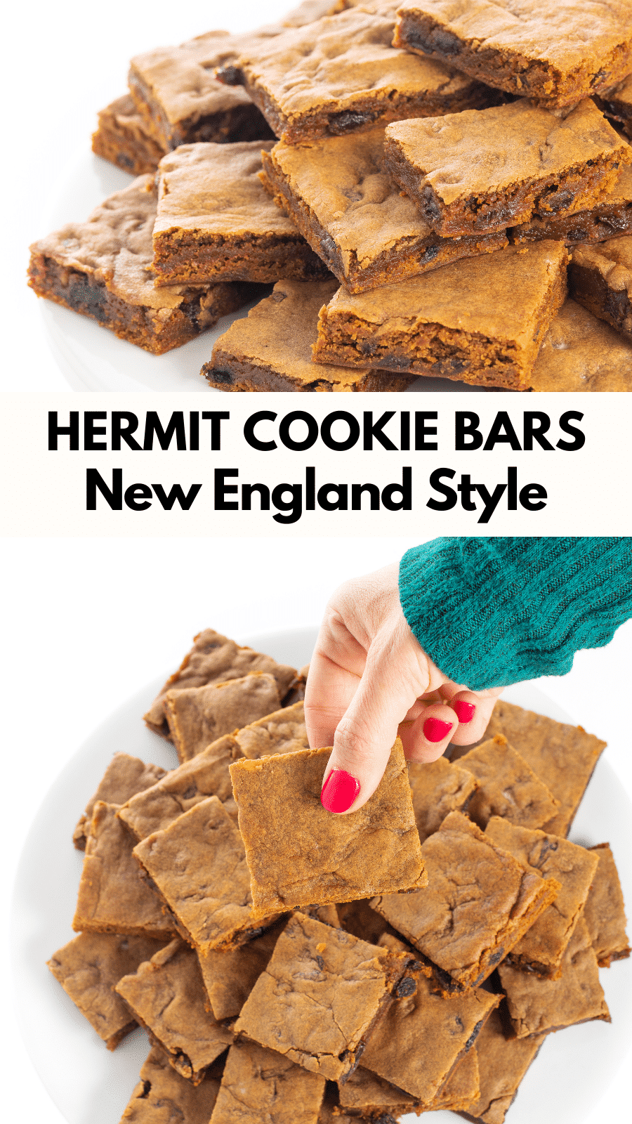 New England Hermit Cookie Bars - The Lemon Bowl®
