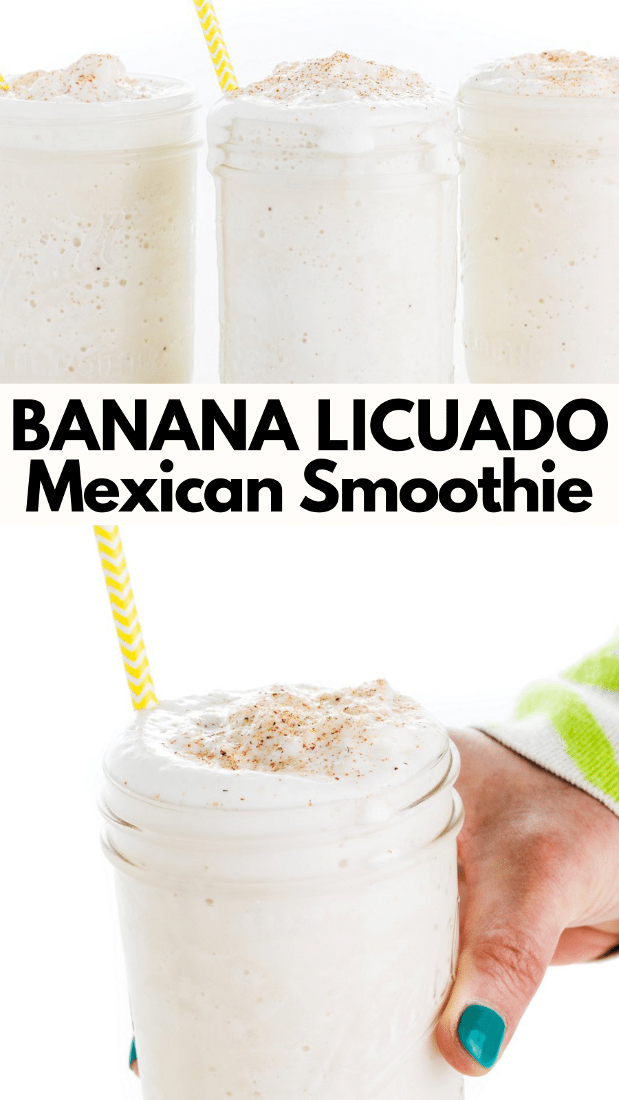 Banana Licuado {Mexican Smoothie} - The Lemon Bowl®