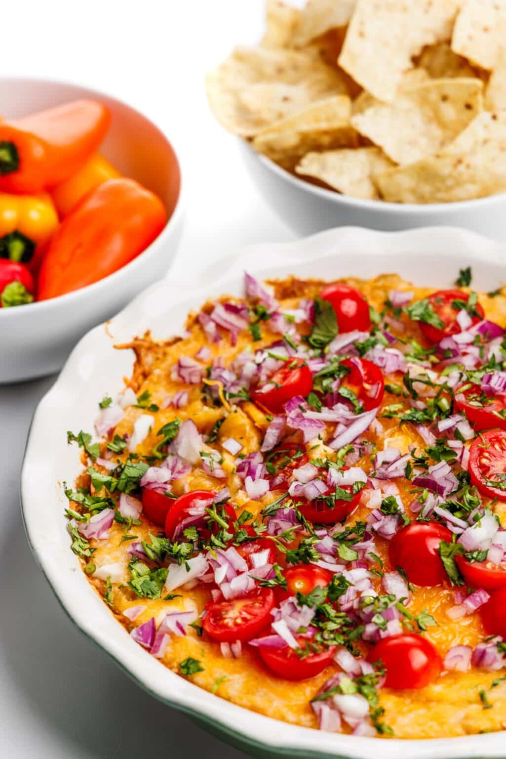 Protein Packed Baked Hummus Dip - The Lemon Bowl