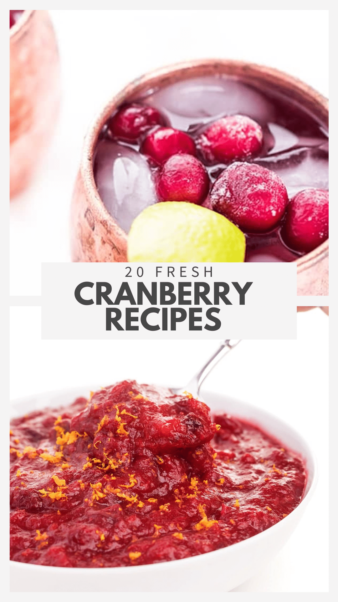 20 Fresh Cranberry Recipes - The Lemon Bowl®