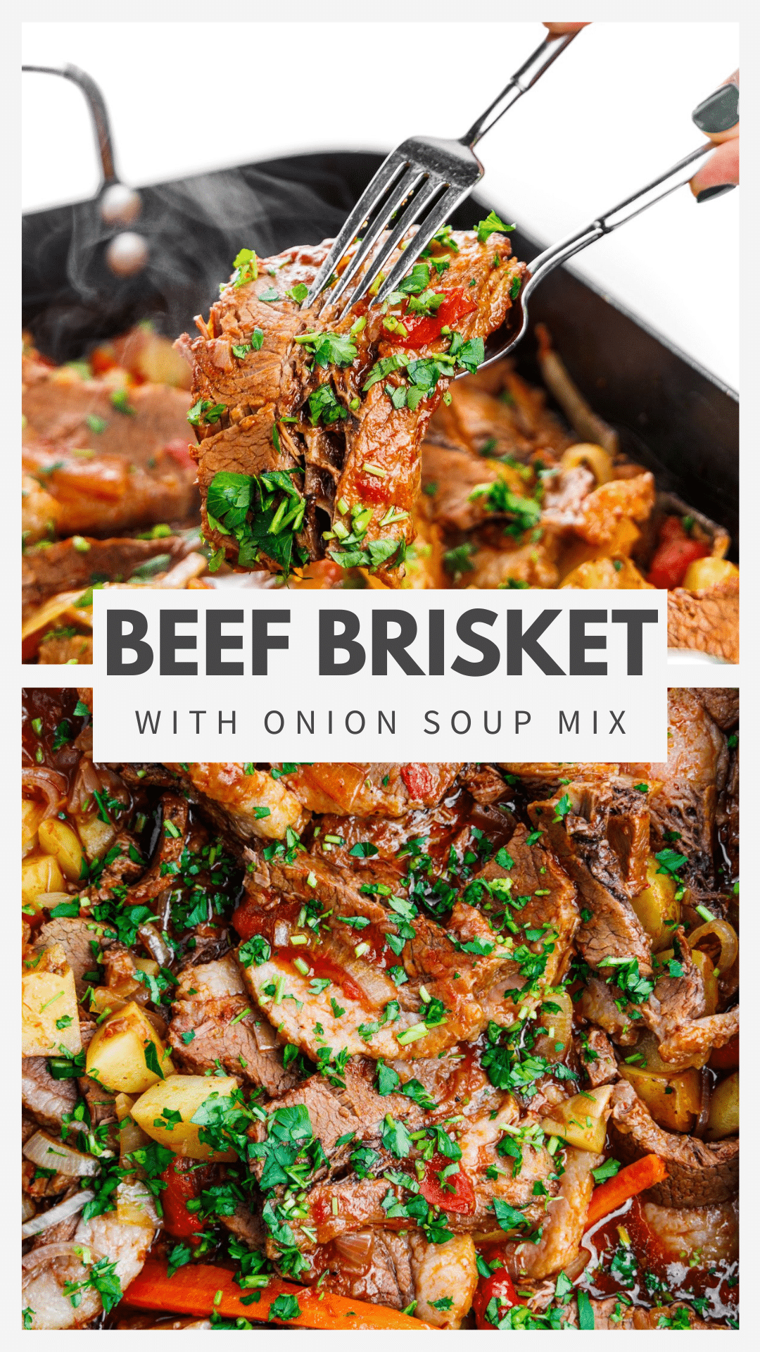 Beef Brisket with Onion Soup Mix - The Lemon Bowl®