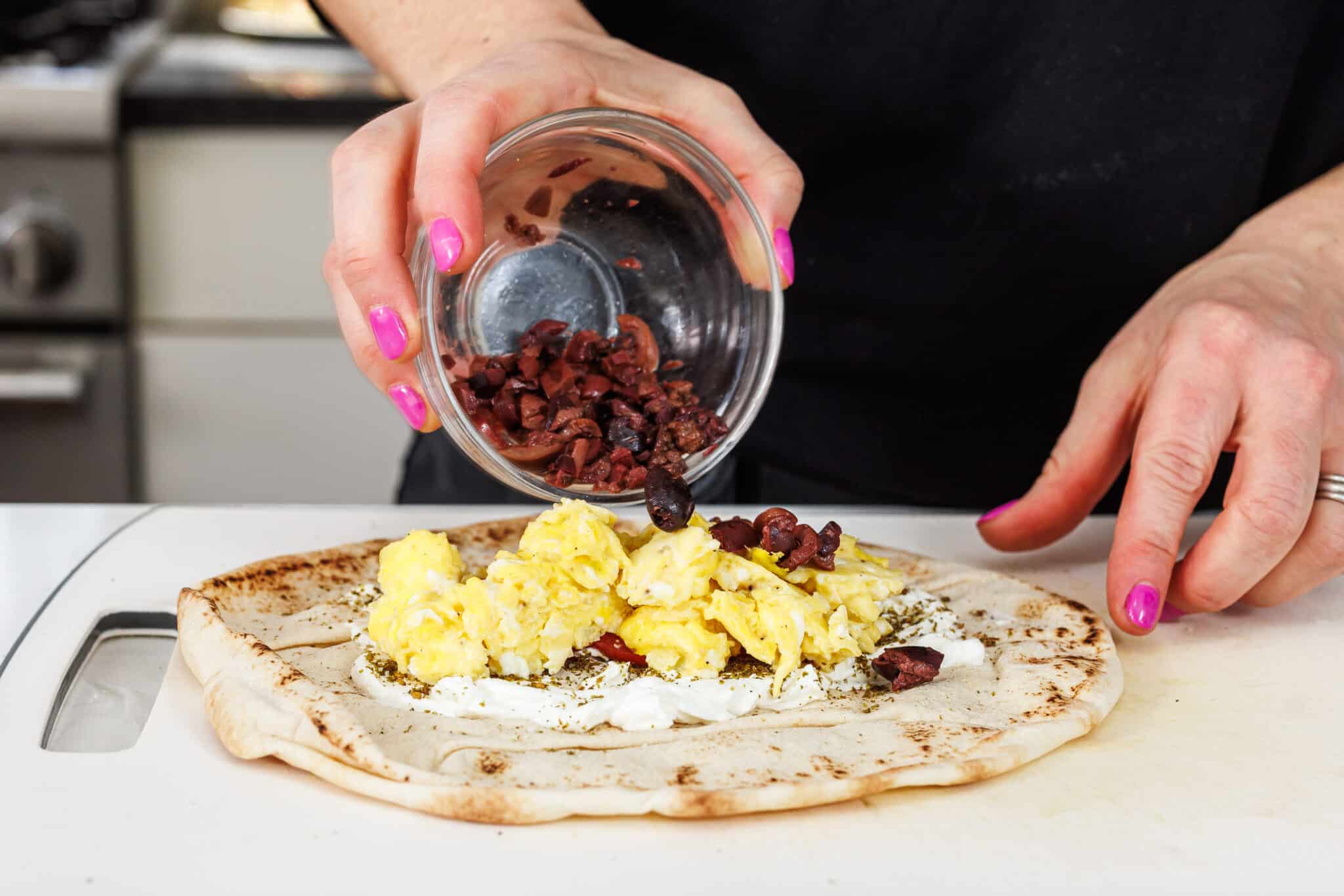 Lebanese Breakfast Pita with Labneh - The Lemon Bowl