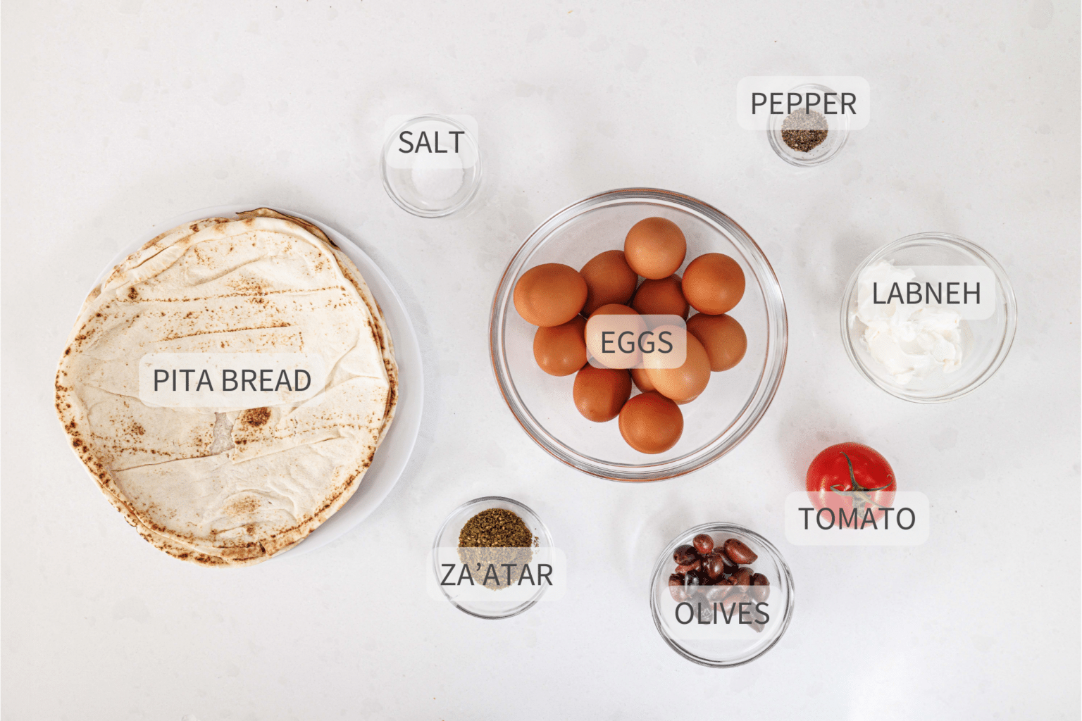 Lebanese Breakfast Pita with Labneh - The Lemon Bowl