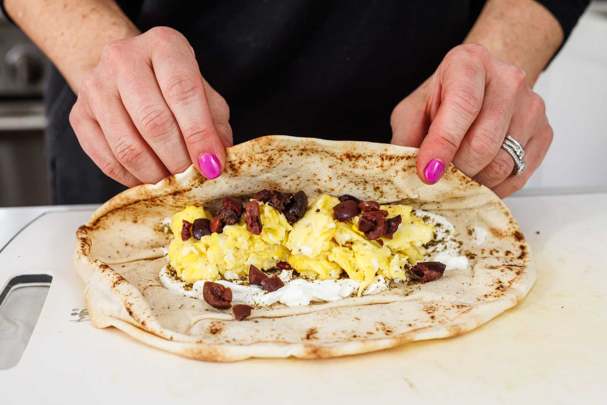 Lebanese Breakfast Pita with Labneh - The Lemon Bowl