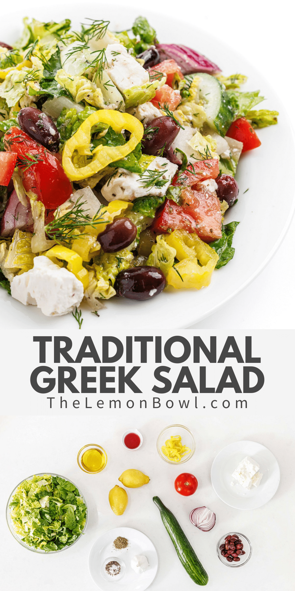 Traditional Greek Salad - The Lemon Bowl®