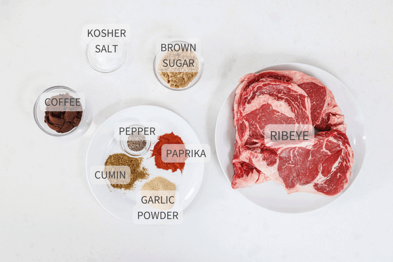 Coffee Rubbed Ribeyes - The Lemon Bowl®