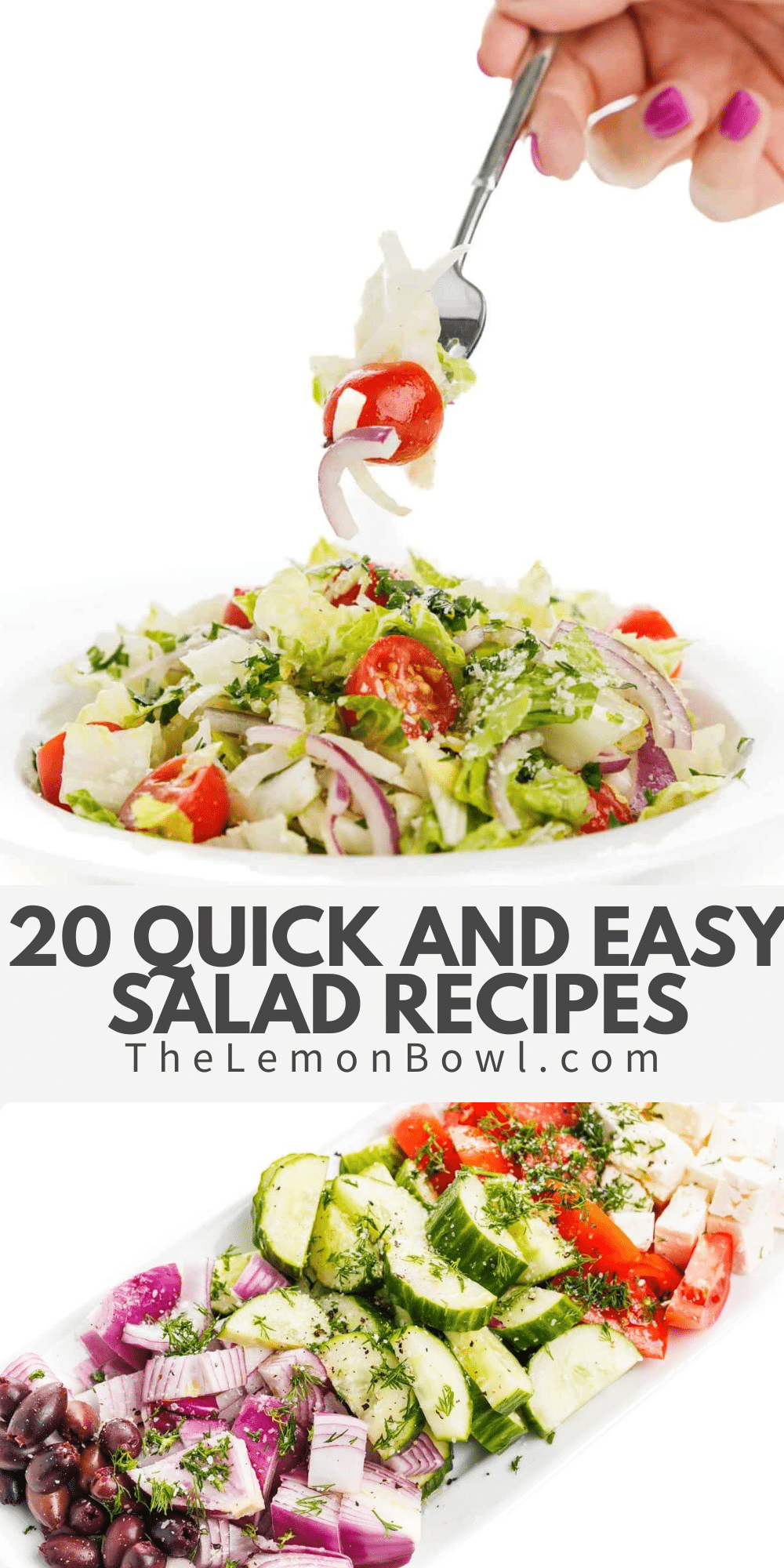 20 Quick And Easy Salad Recipes - The Lemon Bowl