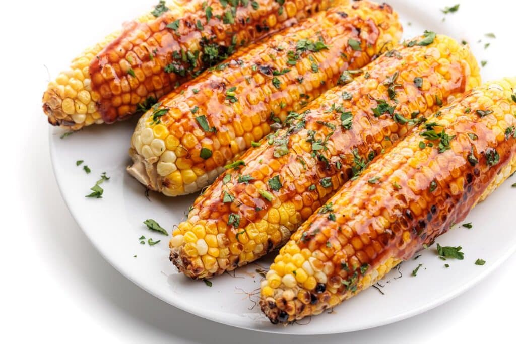 Grilled Corn with Barbecue Sauce - The Lemon Bowl®