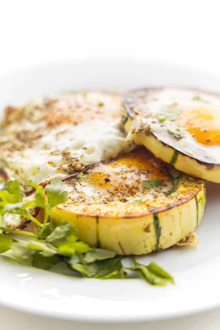 Delicata Squash Egg Cups with Za'atar - The Lemon Bowl