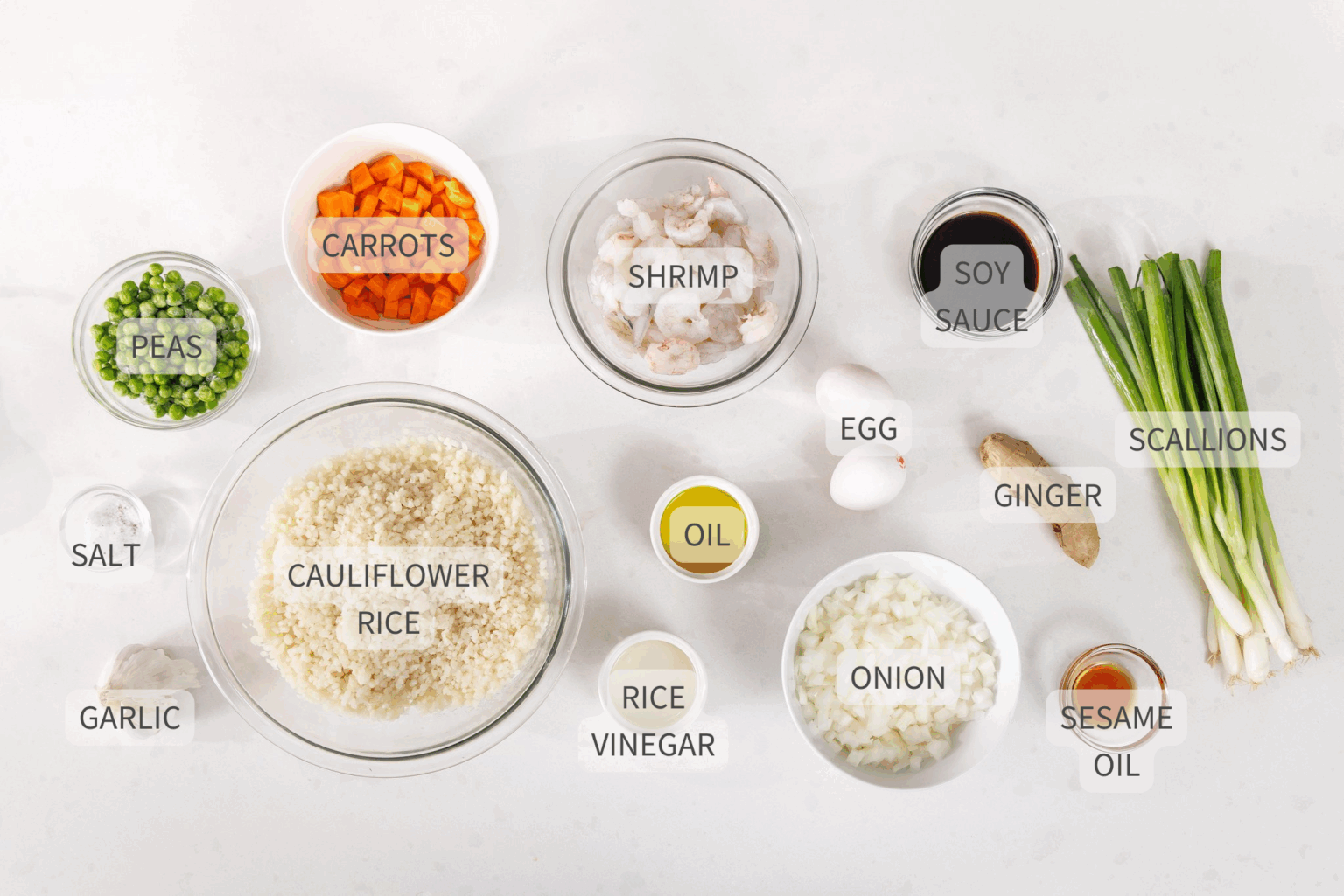 Cauliflower Shrimp Fried Rice - The Lemon Bowl®