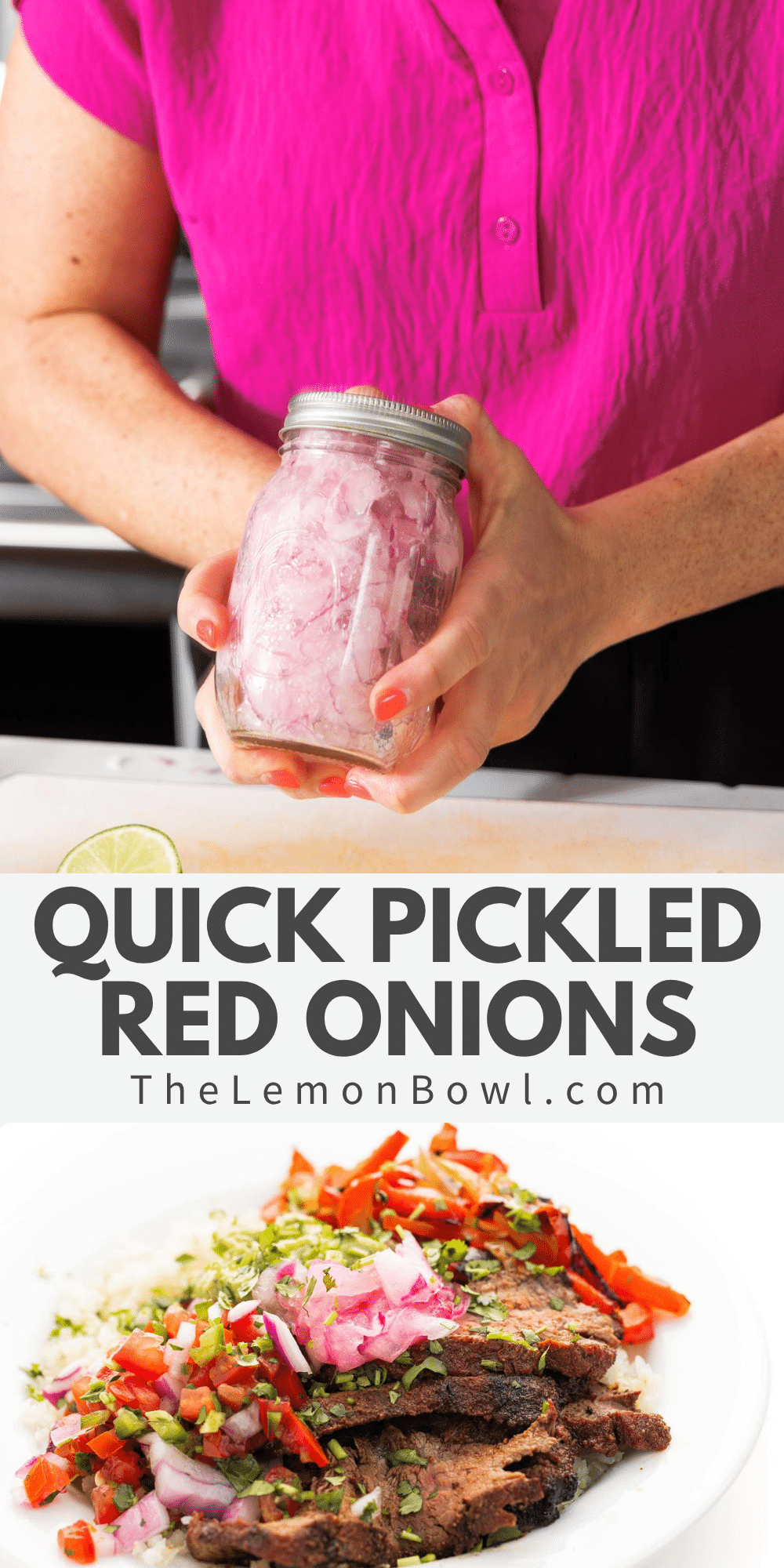 Quick Pickled Red Onions - The Lemon Bowl